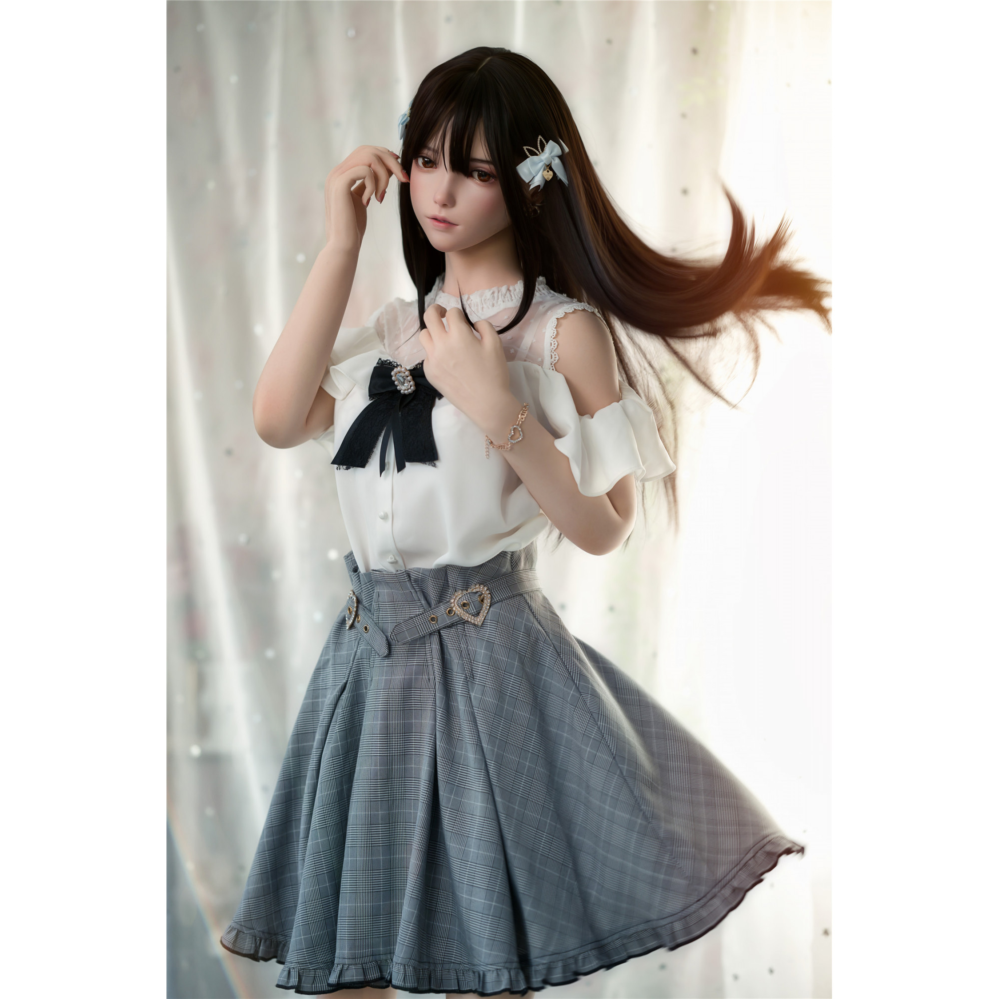 FUDOLL 150cm B cup J024 (with movable jaw) Silicone Doll